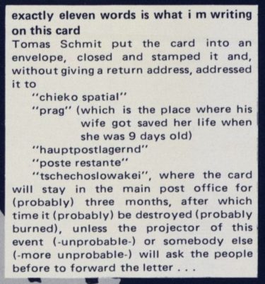 Spatial Poems by Shiomi Mieko - post