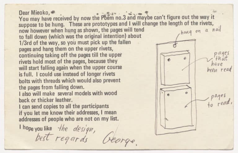 Spatial Poems by Shiomi Mieko - post