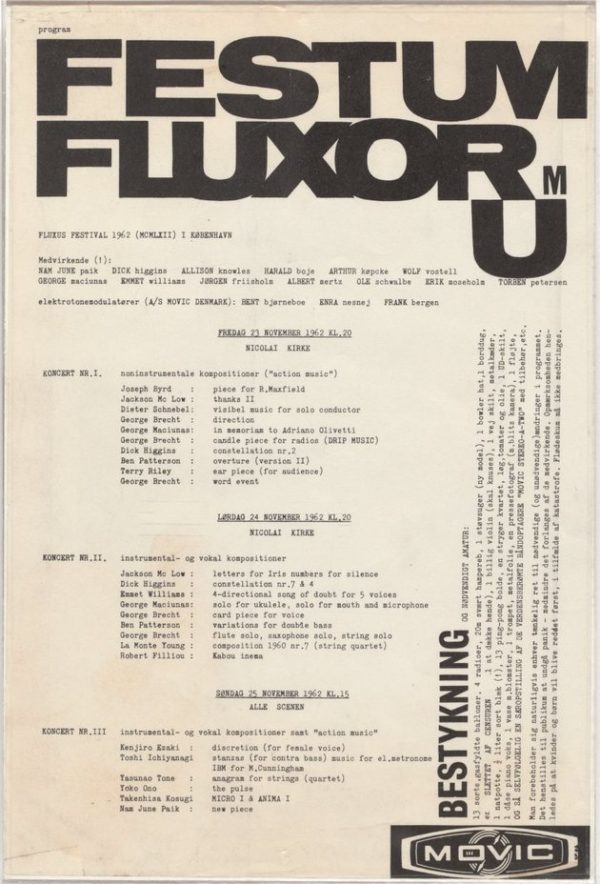 Festum Fluxorum: Posters of Fluxus Festivals - post