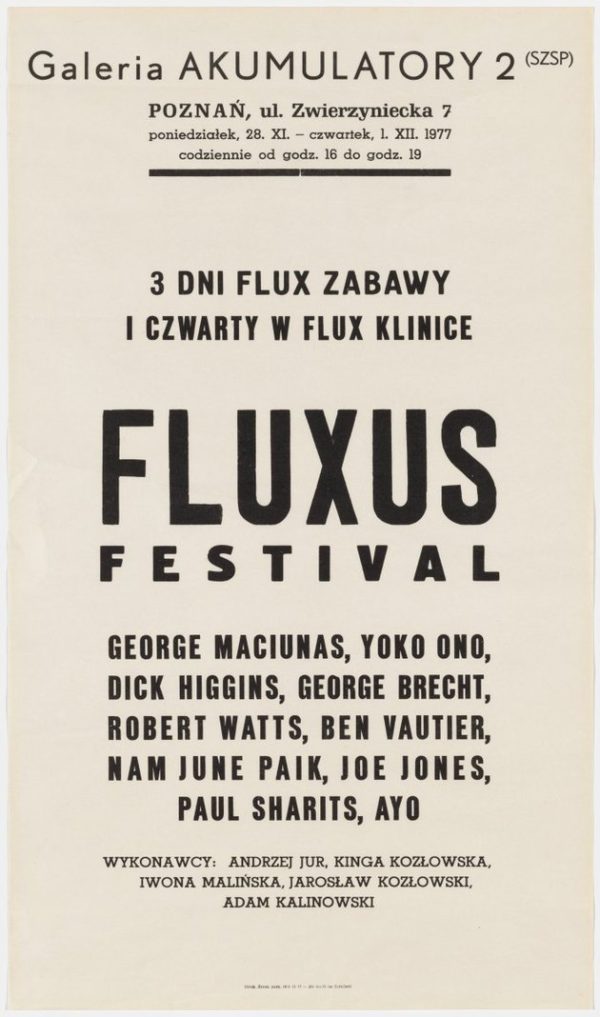 Festum Fluxorum: Posters of Fluxus Festivals - post